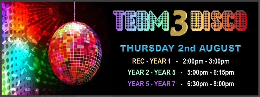 DISCO FUN @ CLGPS – TERM 3, WEEK 2 | Newsletters